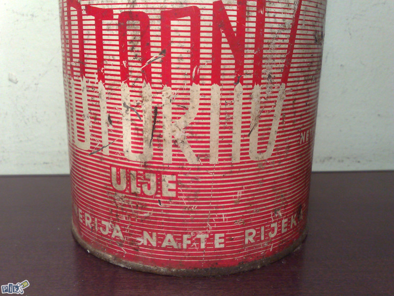 STARA LIMENKA INA ULJA mortorno ulje 1953 rijeka konzerva hrvatska ...